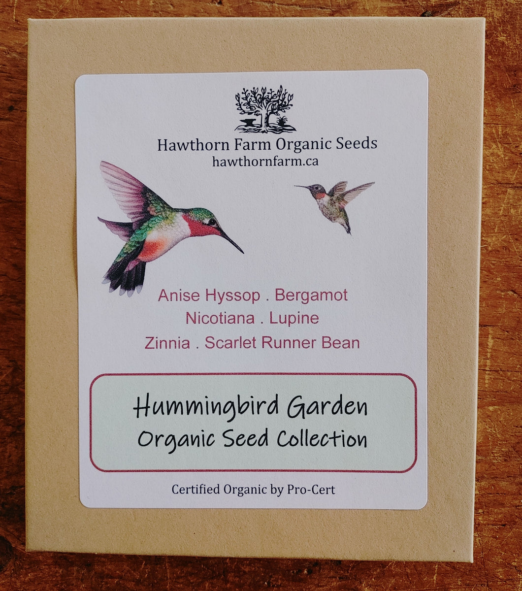 Hummingbird Garden Organic Seed Collection – Hawthorn Farm